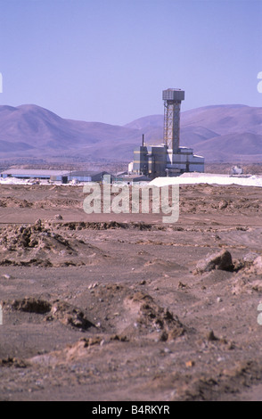 Modern nitrate processing plant near Santa Laura historic mining site ...