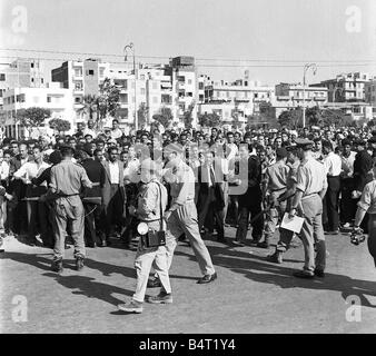 Suez Crisis 1956 Demonstrations and riots as United Nations forces ...