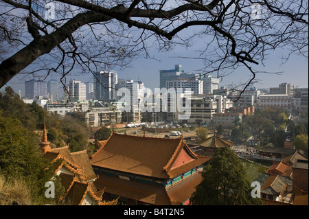 China, Yunnan Province, Kunming, the largest tea house in Kunming ...
