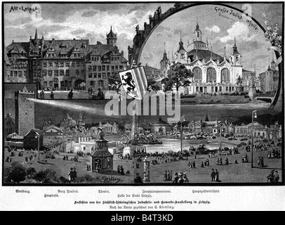 exhibitions, industry, Saxonian anf Thuringian Industry Exhibition ...