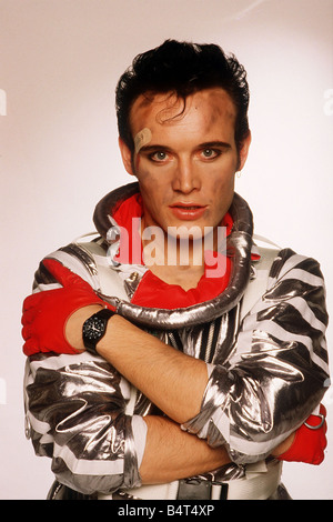 Adam Ant lead singer of the pop group Adam and the Ants Stuart Goddard ...