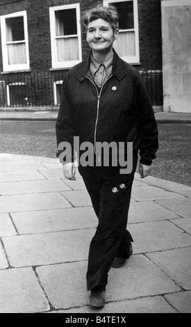 Pacifist campaigner Pat Arrowsmith smiling after being released from ...