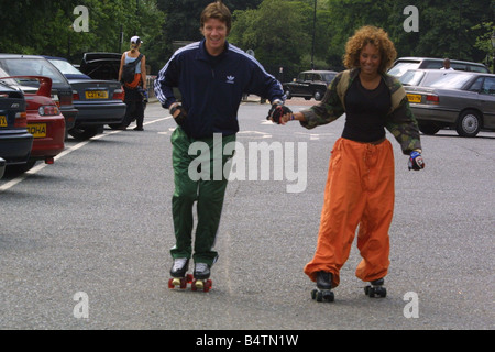 Spice Girl Mel B June 2001 is pictured with her boyfriend actor Max ...
