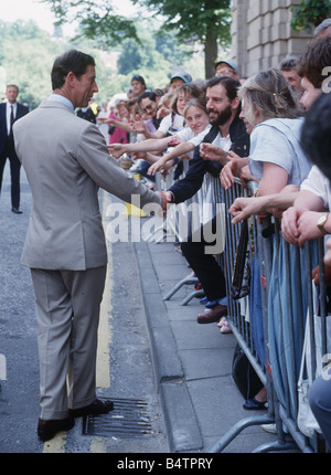 Prince Charles on walkabout Perth Scotland November 1989 Stock Photo ...