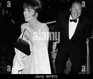 Rex Harrison and his wife Rachel Roberts at the premiere of "Dr ...