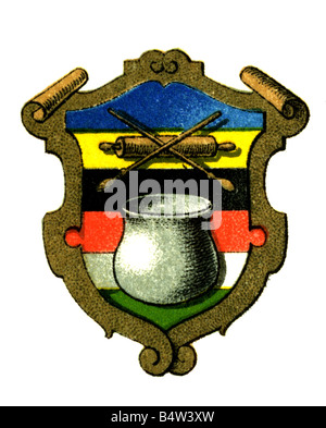 heraldry, emblems, guilds, guild emblems, trade guild, turners ...