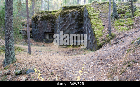 Bunker in Salpa defence line Finland Europe Stock Photo - Alamy