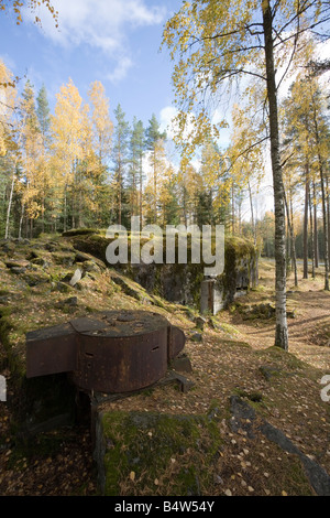 Bunker in Salpa defence line Finland Europe Stock Photo - Alamy