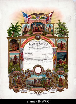 Improved Order of the Red Man Stock Photo - Alamy