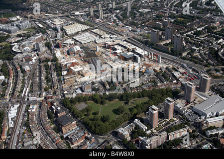 Aerial view west of Shepherd s Bush Common Westfield White City ...