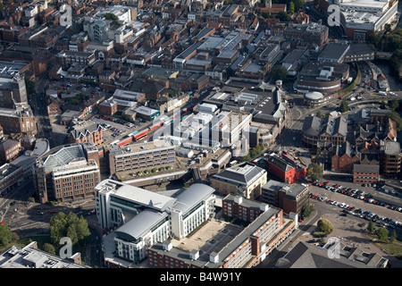 Aerial view of north east of Guildford Town Centre Onslow Street North ...