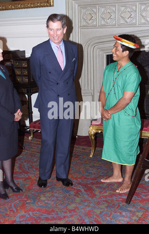 Prince Charles meets Ramon Piaguaje artist 2000 Prince Charles meets ...