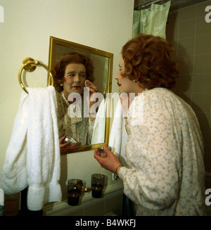 Steve Nallon dressed as Margaret Thatcher May 1988 Stock Photo - Alamy