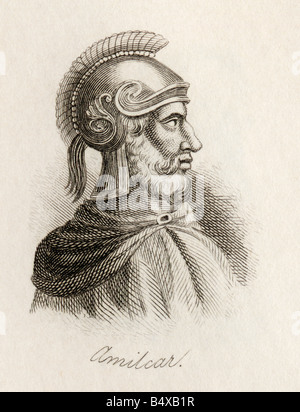 Hamilcar Barca or Barcas, 275 BC - 228 BC, a Carthaginian general and ...