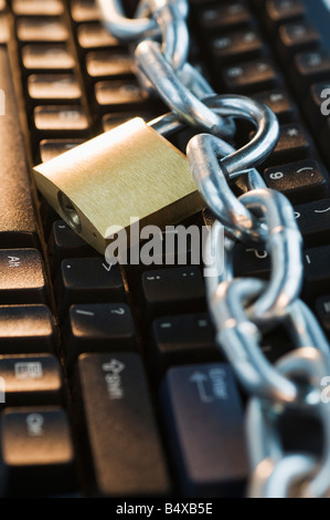 Blocking, keyboard with a blocking key. Blocking, keyboard with a ...