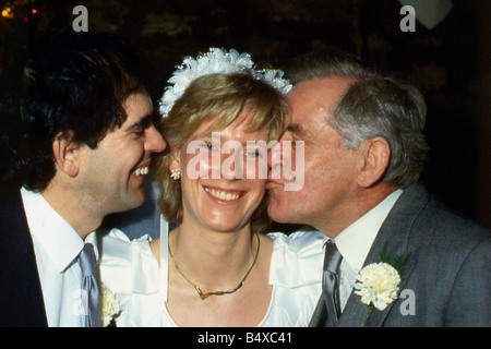 TV Presenter Magnus Magnusson seen here at his daughters Sally wedding ...