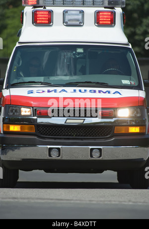 The front of an ambulance Stock Photo - Alamy