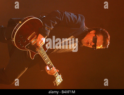 Andy Taylor guitarist of pop group Duran Duran in concert at the ...