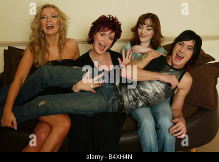 Sharon Osbourne judge on The X Factor pictured with her team Cassie ...