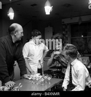 Fanny Craddock's Kitchen;Left Johnny Craddock with pupil cook John ...