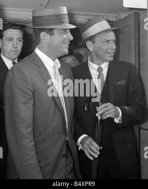 Frank Sinatra seen here arriving at Heathrow airport in the summer of ...