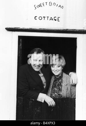 David Frost TV personality with his wife formerly Lynne Frederick widow ...