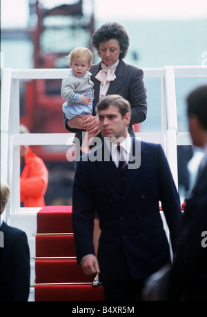 Barbara Barnes nanny of Prince Harry at Waterloo on the way to board ...