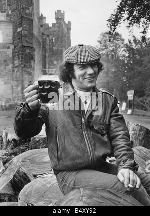 Brian Johnson lead singer of rock group AC DC with Geordie Defty and ...