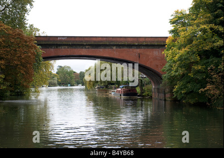 River Thames and Brunel's railway bridge at Maidenhead Berkshire UK ...