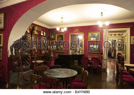 Interior of the Antico Caffe Greco, Via dei Condotti, Rome, Lazio Stock ...
