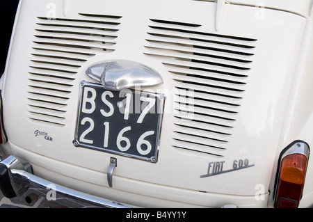 fiat 600 classic italian car beirut street lebanon Stock Photo - Alamy