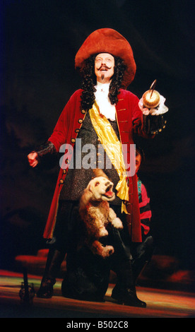 Lesley Grantham as Captain Hook in the pantomime Peter Pan at the ...
