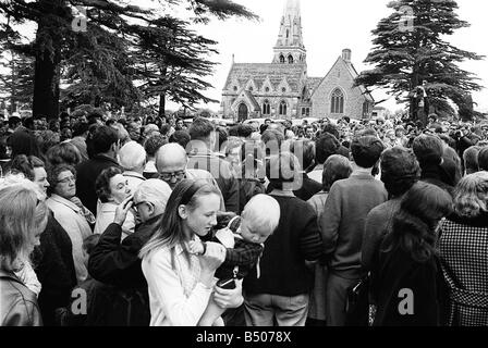 Rolling Stones Brian Jones Funeral at Cheltenham parish church Mr and ...