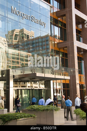 Morgan Stanley in Bank Street Docklands London Stock Photo - Alamy