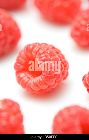 Delicious fresh raspberries, shot with a macro lens Stock Photo - Alamy