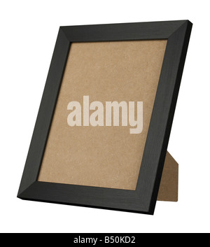 PICTURE FRAME BLACK WOOD STAND STANDING Stock Photo - Alamy