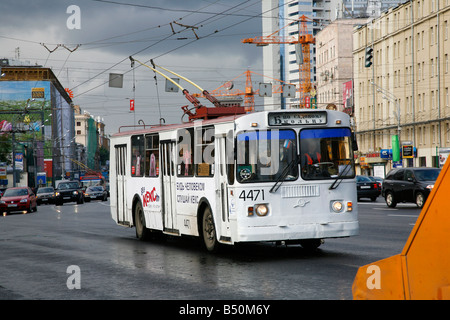 Sep 2008 - Trolley Bus Moscow Russia Stock Photo - Alamy