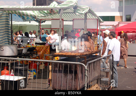 Market vendors at Wembley Market, Wembley, London, England Stock Photo ...