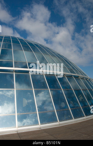 Glass Dome of Perlan Restaurant and Water Towers Stock Photo - Alamy