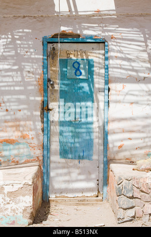 Rundown Arabic housing belonging to poor people in Dahab on the Red Sea ...