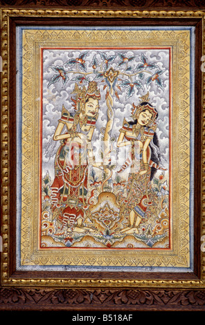classical painting by i nyoman mandra kamasan east bali indonesia Stock ...