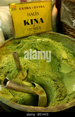 Henna (Kina) for sale at The Spice bazaar, Istanbul, Turkish Stock ...