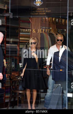 Birthday boy David Beckham and wife Victoria go shopping on London's ...