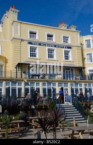 The Albion Hotel on the seafront Broadstairs Kent England Stock Photo ...