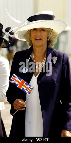 Camilla Duchess of Cornwall at the naming and roll out ceremony for new ...