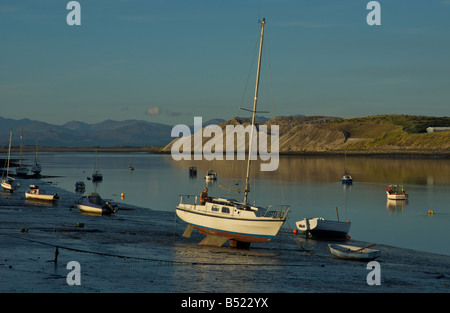 Yachts and boats in the Walney Channel and the waterfront of Barrow-in ...