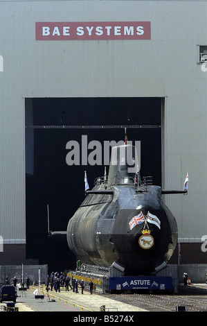 The naming and roll out ceremony for new attack submarine H M S Astute ...