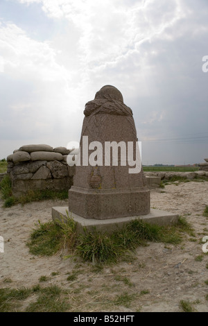 Demarcation Stone at the First World War Belgian Trenches of Death on ...