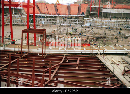Millennium Dome construction site Stock Photo - Alamy