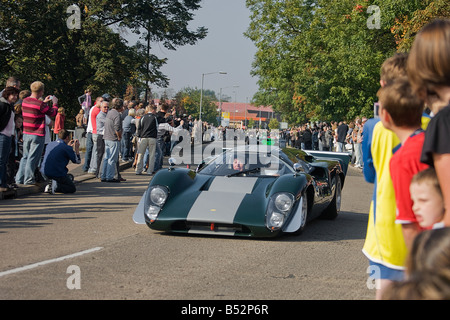 John Surtees and Eric Broadley Lola T70 Chevrolet Stock Photo - Alamy